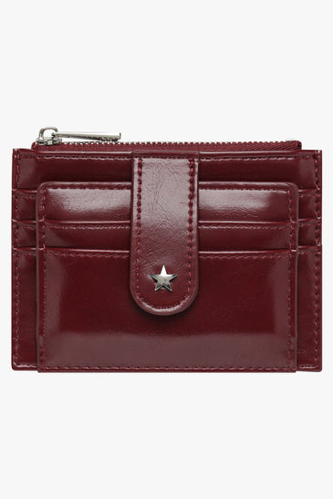 THE DAISY CARD WALLET BURGUNDY | GEORGIA MAE – Georgia Mae